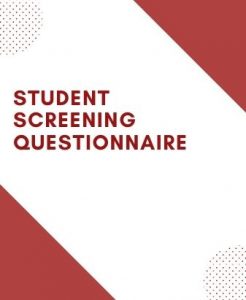Student Screening Questionnaire- 25 Series Only - Forman Christian College